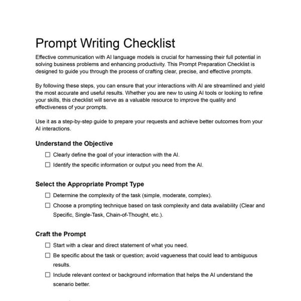 Master Prompt Engineering - Essential Guide Prompts Included - Empower Your Work with AI